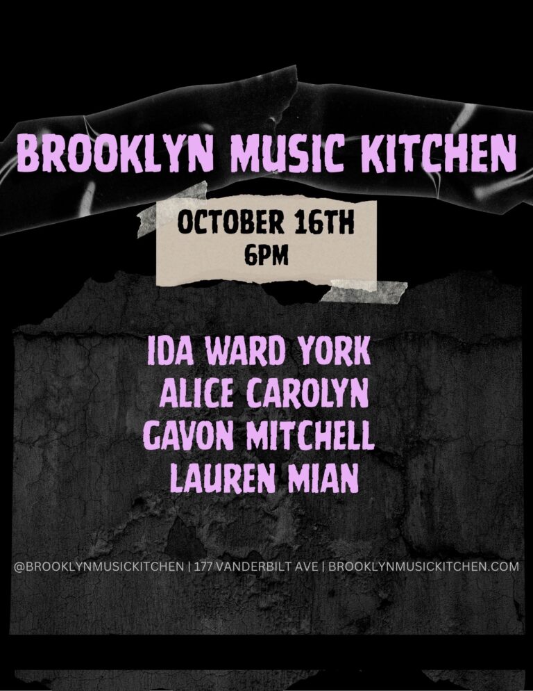 Ida Ward York & Adam Vogel / Alice Carolyn / Gavon Mitchell / Lauren ...